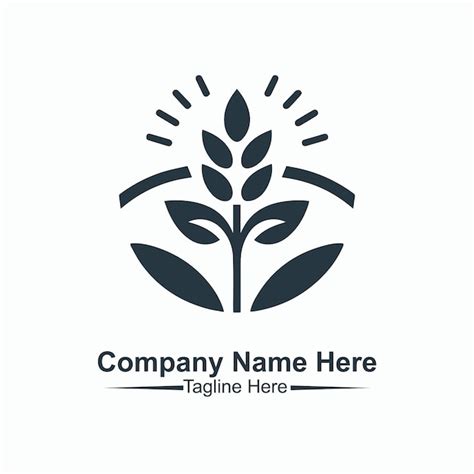 농업 로고 터 프리미엄 벡터