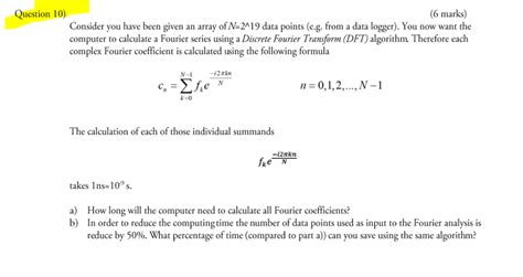 Solved Consider You Have Been Given An Array Of N21 9 Data
