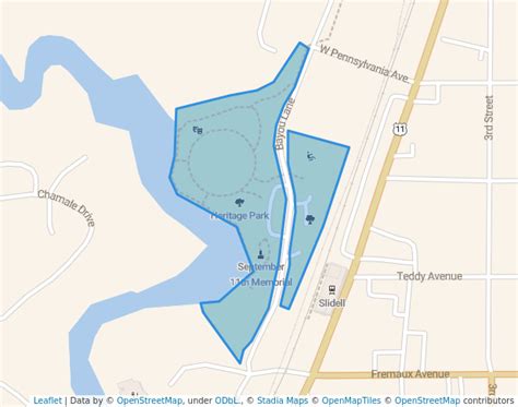 Heritage Park In Slidell Map And Routes