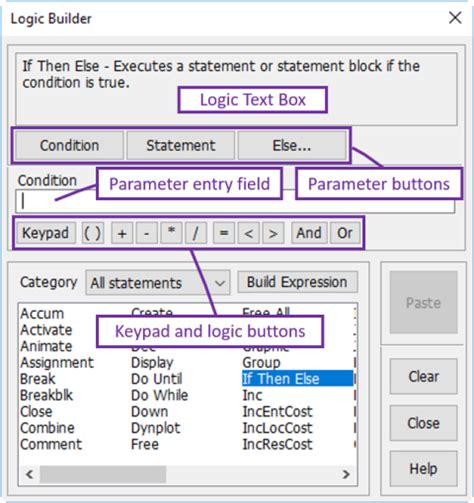 Using The Logic Builder