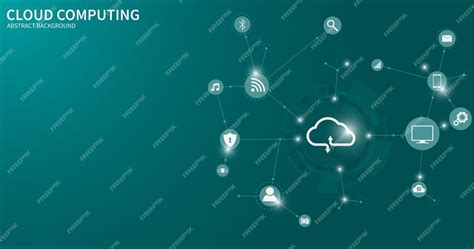 Premium Vector Web Cloud Technology Business Abstract Background