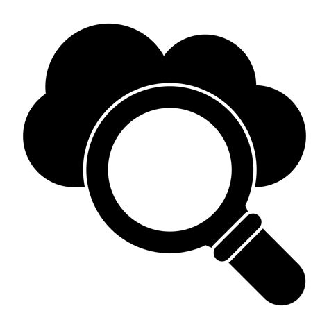 A Flat Design Icon Of Find Cloud Vector Art At Vecteezy
