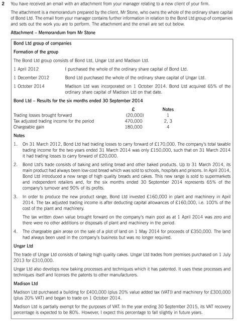 Acca Atx Uk Past Papers Question 2c December 2014 Acowtancy Exam Centre