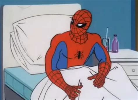 Sick Spider Man In A Hospital Bed Template 2 Know Your Meme