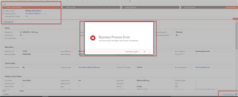 Dynamics Crm Error On Business Process Flow And Associated Workflow