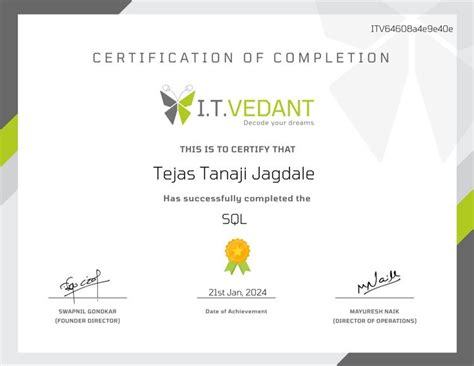 Tejas Jagdale On Linkedin Sql Dataskills Itvedant Dataanalytics Careerdevelopment