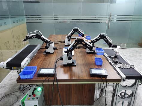 A303 Robotic Arm Manufacturers Robot Vision Sorting Nut System Solution