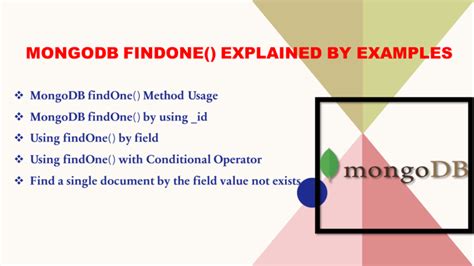 Mongodb Findone Explained By Examples Spark By Examples