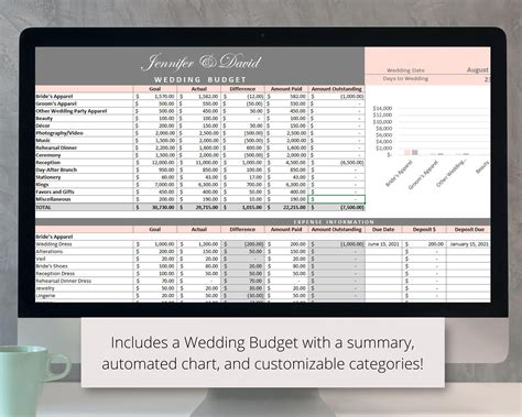 Wedding Excel Template