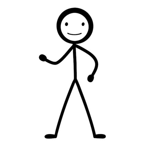 A Stick Characters Cartoon Vector Premium Ai Generated Vector