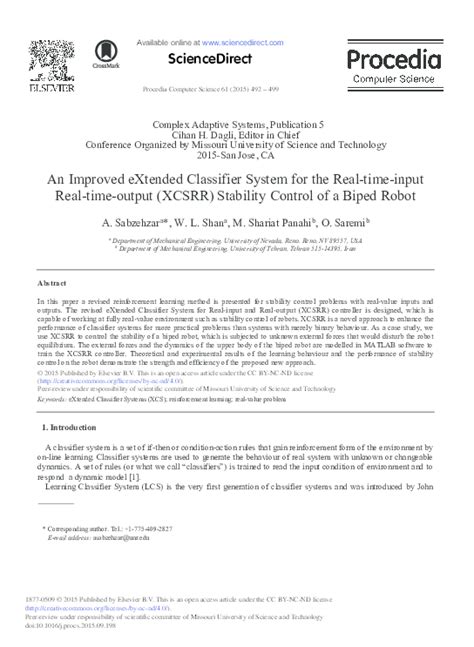 An Improved Extended Classifier System For The Real Time Input Real