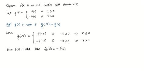 true or false if f is an even function whose domain is the set of real