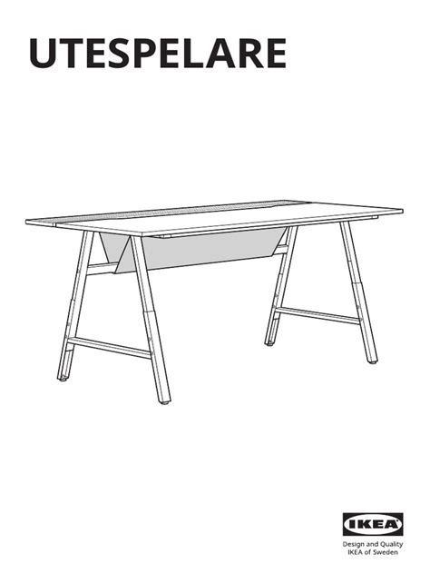 Utespelare Gaming Desk Black Aa 2262321 2 2 Pdf