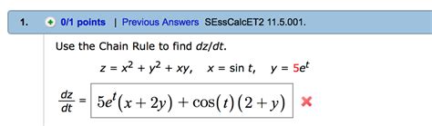 solved 1 0 1 points previous answers sesscalcet2 11 5 001