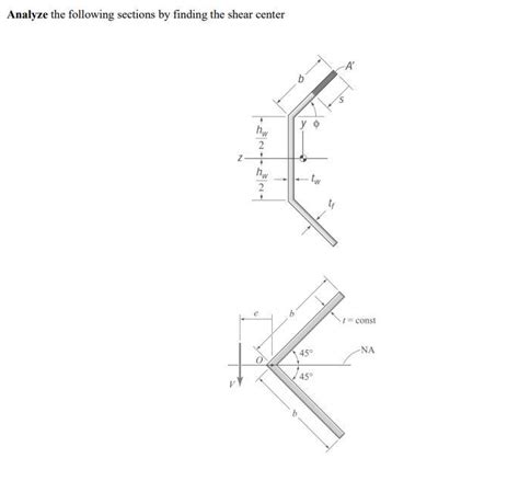 Solved Analyze The Following Sections By Finding The Shear