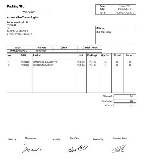 packing slip ocr data extraction api and capturing sdk