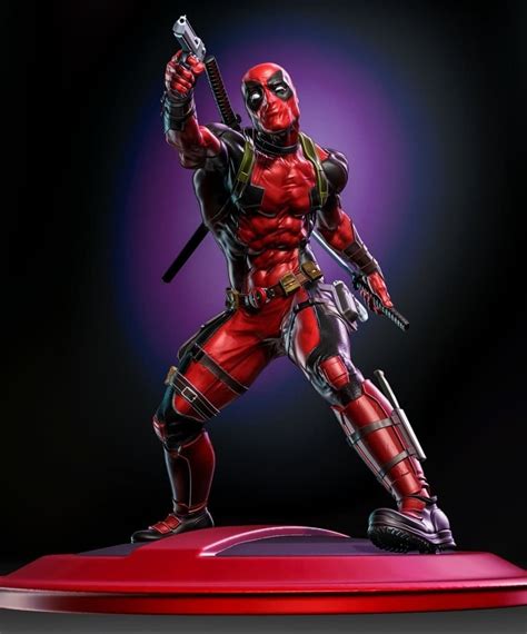Deadpool Stl 3d Print Files Deadpool 3d Printing Prints