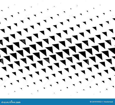 Triangle Halftone Texture Pattern Geometric Angular Vector Design Element Illustration Stock