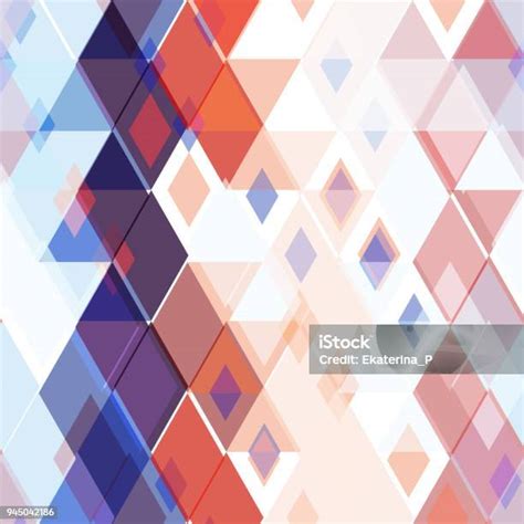 마름모 장식 기하학적 현대적인 요소와 추상 완벽 한 패턴입니다 붉은 밤색 로얄 블루 해군 기 인쇄 민족 Hipster 세련 된 배경 막 벡터 0명에 대한 스톡 벡터 아트 및