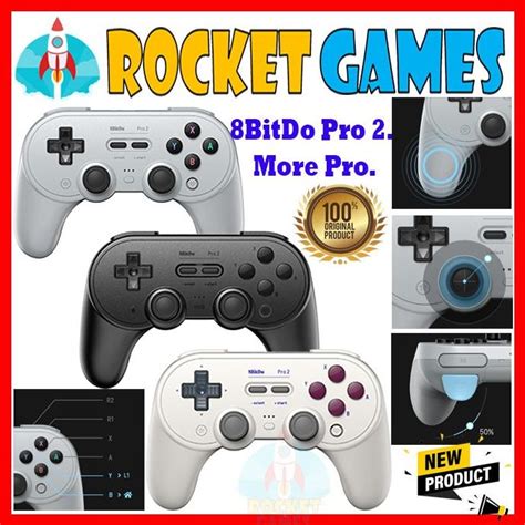 Jual 8bitdo Pro 2 Bluetooth Gamepad Wireles Switch PC Android MacOs Joystik Shopee Indonesia
