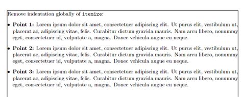 Remove Default Indent Of Itemize In LaTeX CodeSpeedy