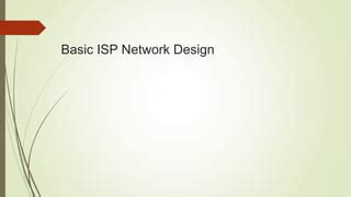 Basic Isp Network Design PPTX Internet Computing