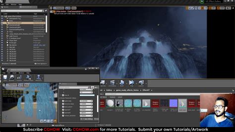 Waterfall Effect In Ue4 Niagara Tutorial Cgow