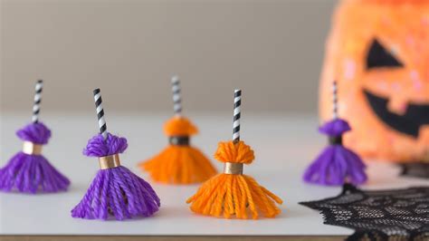 할로윈 파티 소품 만들기 마녀 빗자루 사탕 만드는 법 Halloween Party Decorations Diy Crafts Youtube