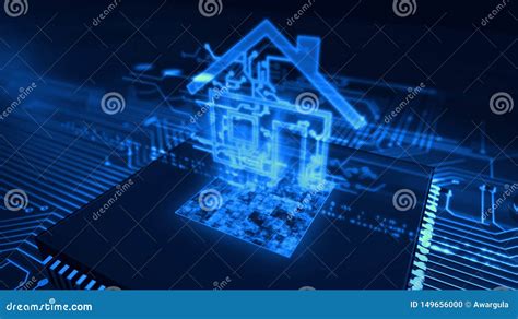 Hogar De Iot Stock De Ilustración Ilustración De Moderno 149656000