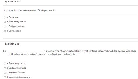 Solved Question 14 Error Detecting Codes That Use An Extra