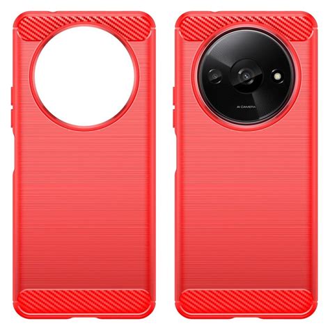 Ovitek TPU Carbon Fiber Red Za Xiaomi Redmi A Ovitki Top Izbira