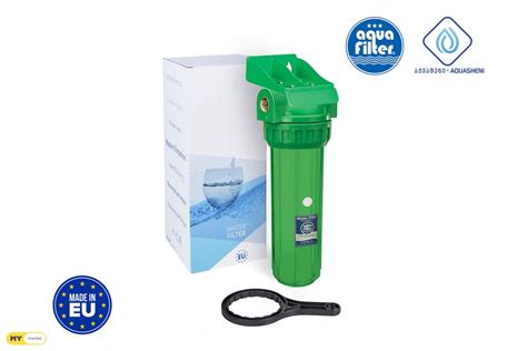 წყლის ფილტრი 10 ინჩიანი სამნაწილიანი საკიდით ქანჩით და მწვა მეორადი