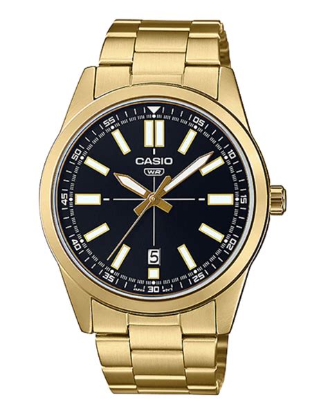 Casio Standard นาฬิกาข้อมือผู้ชาย สายสแตนเลส รุ่น Mtp Vd02g Mtp Vd02g 1e ของใหม่ของแท้100