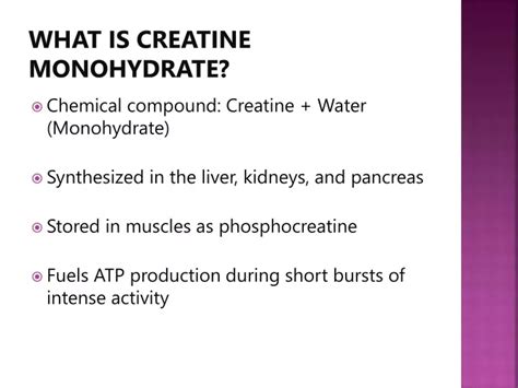 PPT What Is Creatine Monohydrate Does Creatine Increase Muscle Size PowerPoint Presentation