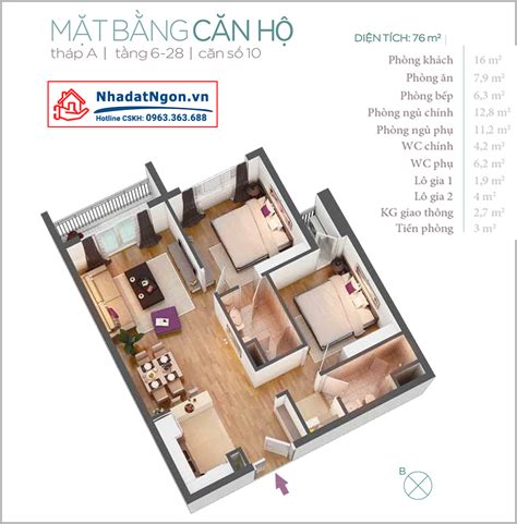 Bán Căn Hộ Chung Cư Hồ Gươm Plaza Hà Đông 2 Phòng Ngủ 76m2 Hơn 2 Tỷ