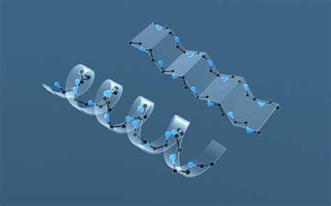 De Structuur Van Eiwitten 3d Scène Mozaik Digital Education And Learning