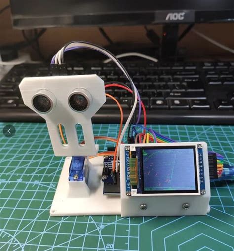 3d Printing Mini Radar Detection Robot With 18 Tft Screen To