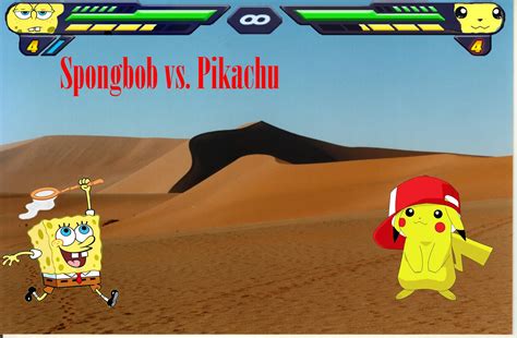 Logans Awsome Pictures Spongebob Vs Pikachu 3