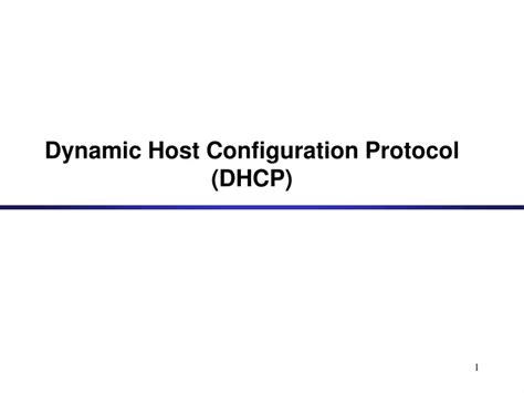 Ppt Dynamic Host Configuration Protocol Dhcp Powerpoint Presentation Id9662085