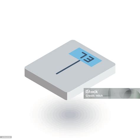 전자 저울 피트 니스 건강 등각 투영 평면 아이콘 3 차원 벡터 0명에 대한 스톡 벡터 아트 및 기타 이미지 0명 3차원 형태 개념 기호 Istock