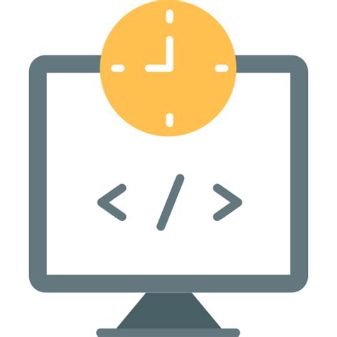 Deadline Computer Code Coding Clock Program Icon Download On