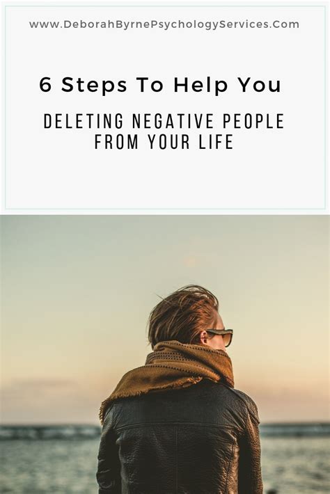 Deleting Negative People From Your Life Deborah Byrne Psychology