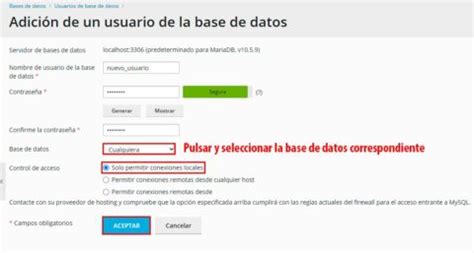 Cómo solucionar error de conexión con la base de datos Hoswedaje