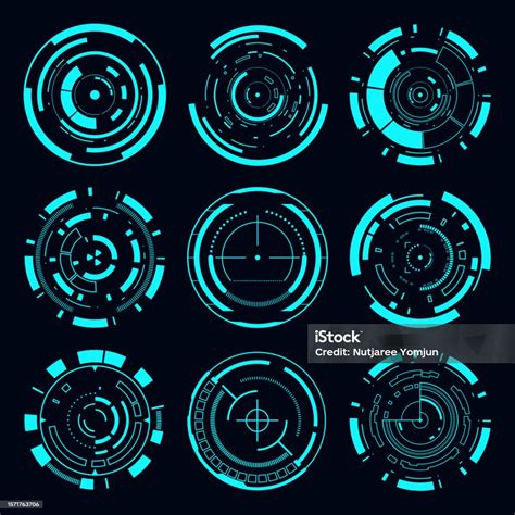 벡터 세트 공상 과학 프레임 사용자 인터페이스 요소입니다 기술 미래 추상 Hud 0명에 대한 스톡 벡터 아트 및 기타 이미지 0명 Brand Name Video