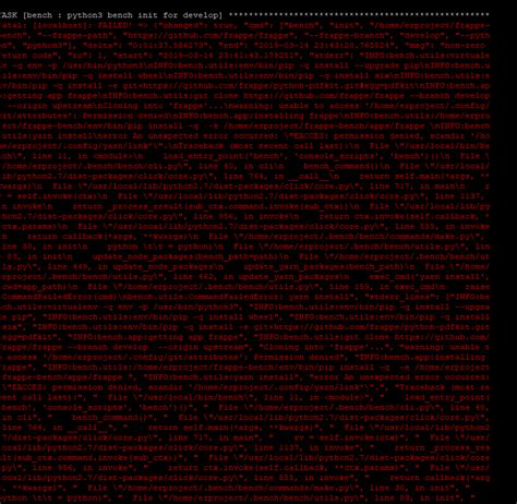 Install Failed On Fresh Install Install Update Frappe Forum