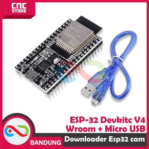 Jual Esp32 Esp 32 Devkitc V4 Wroom 32d Wifi Bluetooth Plus Kabel Micro Usb Shopee Indonesia
