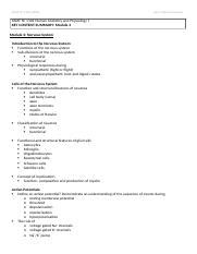 HAPIA Module 4 Key Content Summary 1 Docx ANAT SC 1102 HAPIA Key Content Summary ANAT SC