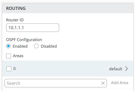 OSPF Configuration Mist