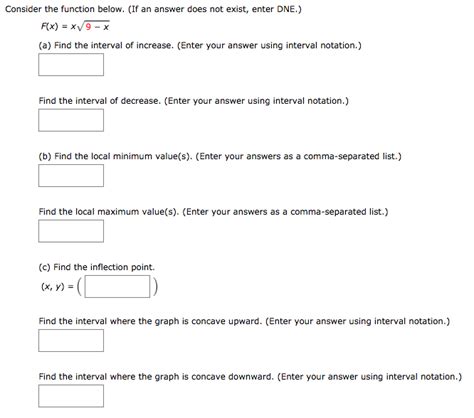 Solved Consider The Function Below If An Answer Does Not