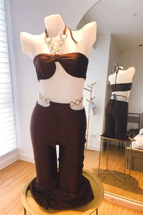 Sexy Chain Coordinates Brown Womens Fashion Dresses And Sets Sets Or Coordinates On Carousell